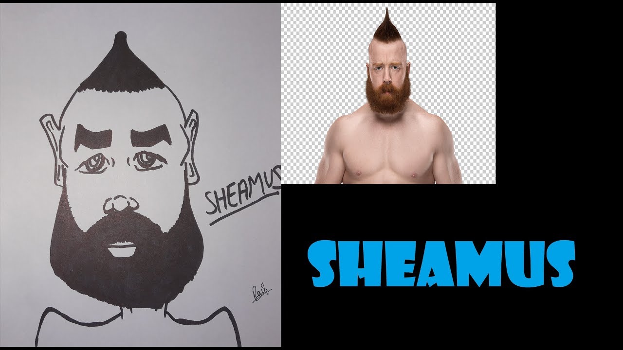 How To Draw Wwe Sheamus