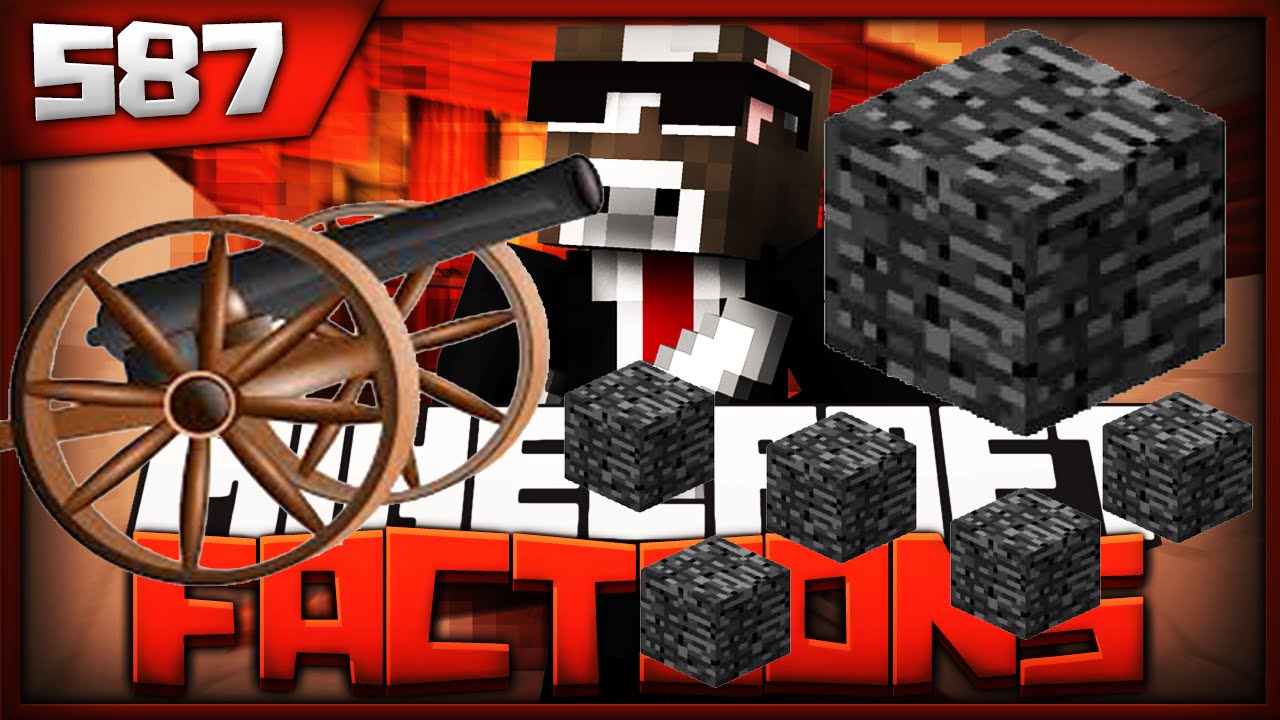 Minecraft FACTIONS Server Lets Play - CANNON BREAKS BEDROCK BASE!? - Ep ...