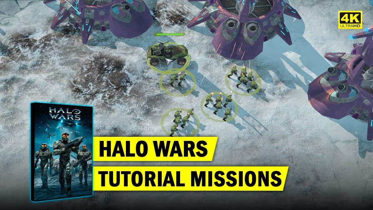 HALO WARS - TUTORIAL BASIC AND ADVANCED MISSIONS - 4K 60 FPS - YouTube