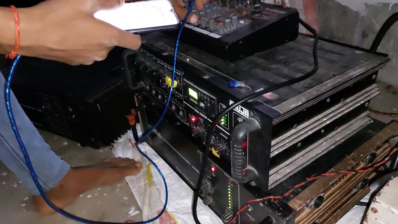 Live DJ program Chhath puja | Ahuja Amplifier | mixer to amplifier connection | Chhath Puja DJ ...