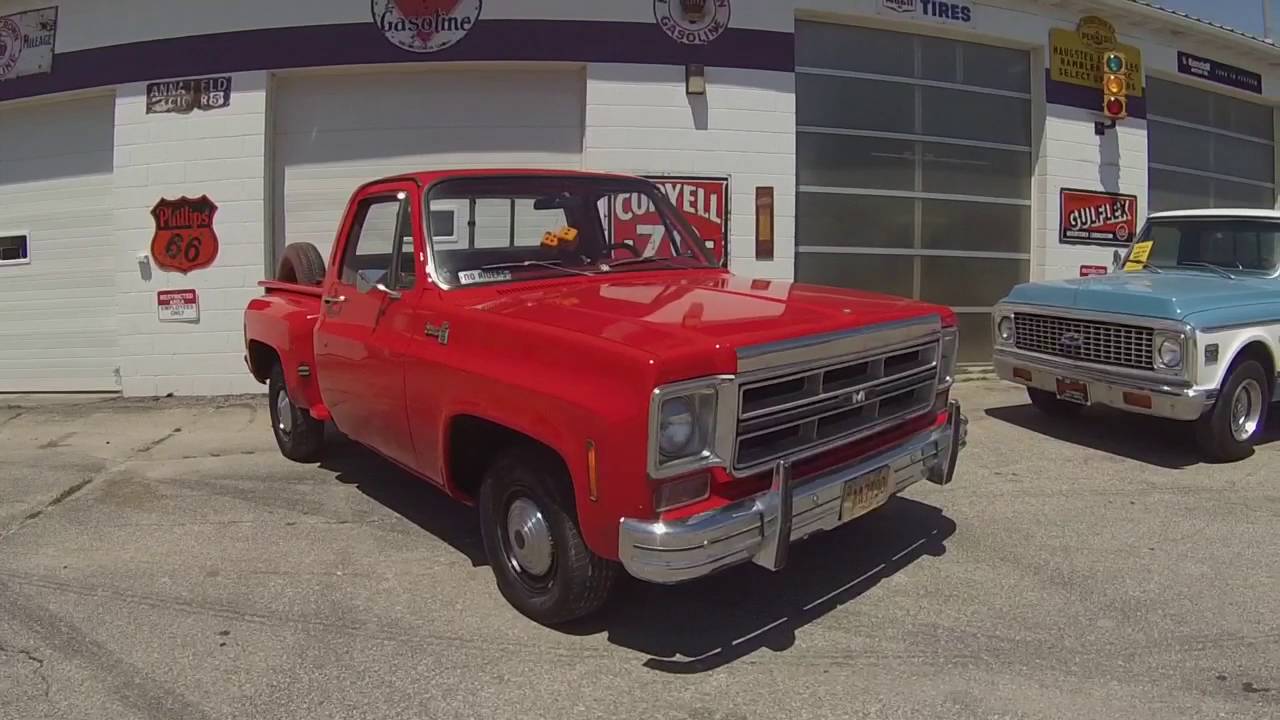1975 GMC 1/2 ton short box step box rides drives, hot rod rat rod ...