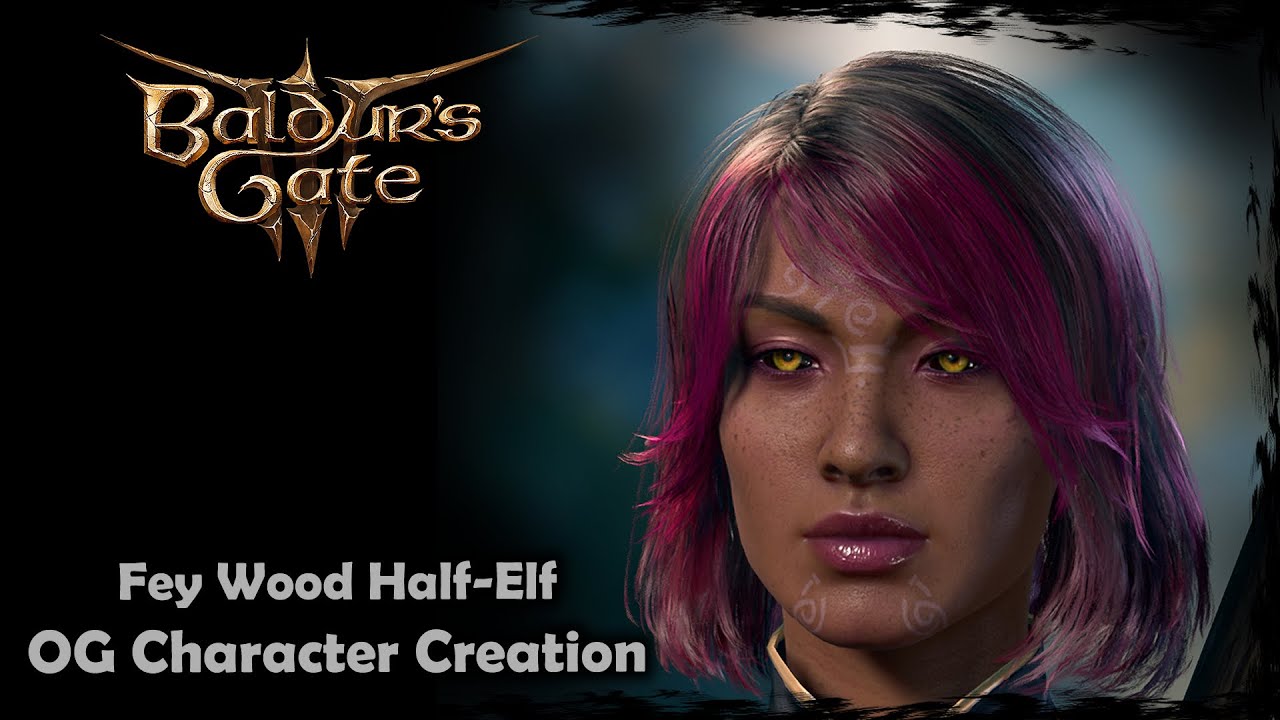 BALDUR'S GATE 3 || Fey Wood Half-Elf [Original Character #16] - Female ...