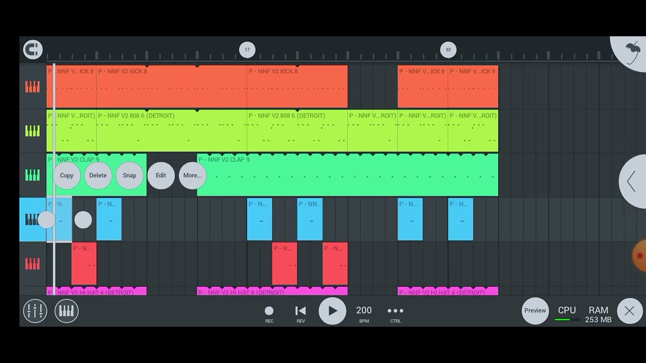 How to make Detroit beat in fl studio mobile - YouTube