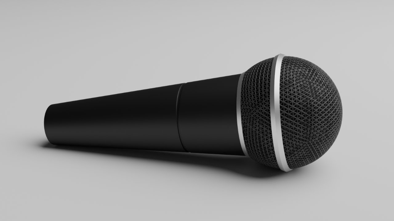 How to model microphone in Blender | Blender Modeling Tutorial ...