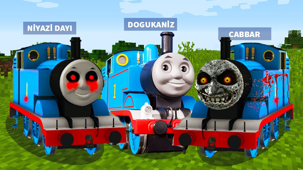 THOMAS.EXE KARAKTERLERİNE DÖNÜŞTÜK! 😨 Minecraft - YouTube