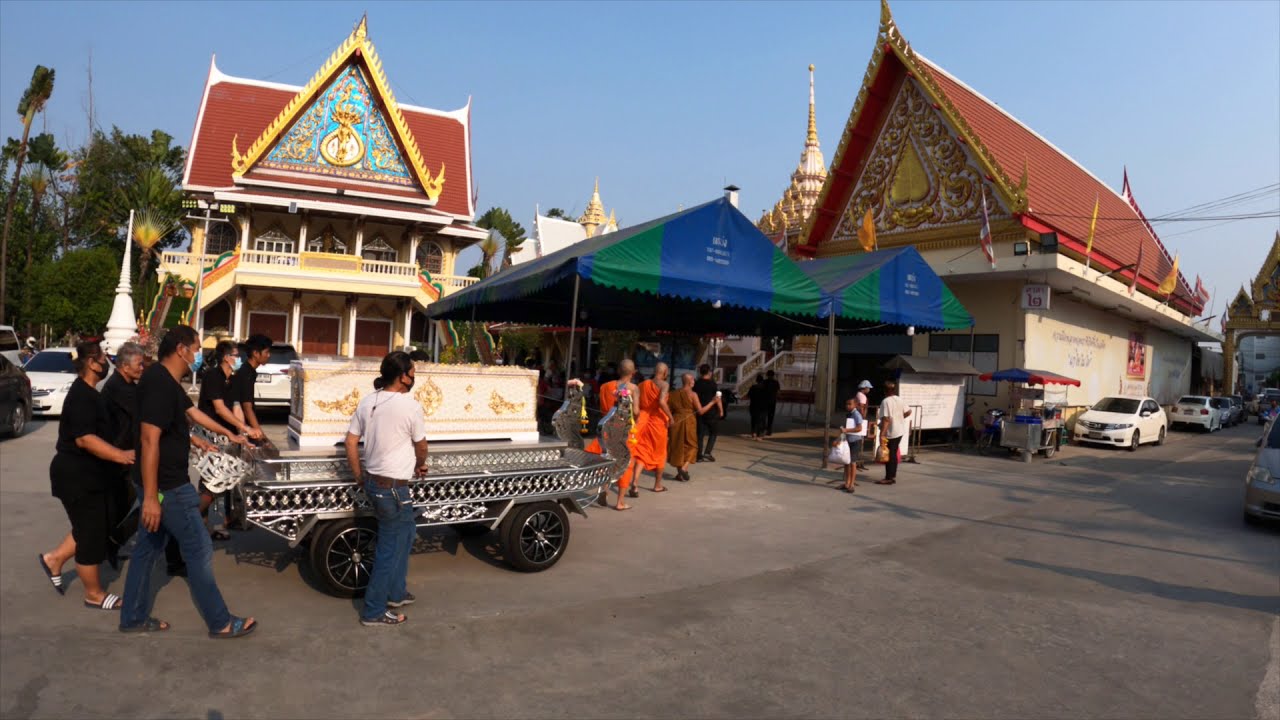 Thai Buddhist Cremation Ceremony on February 13, 2021 - YouTube