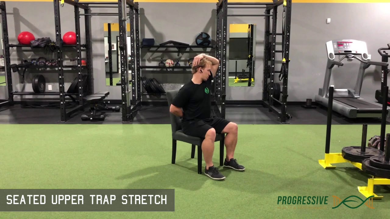 Seated Upper Trap Stretch - YouTube
