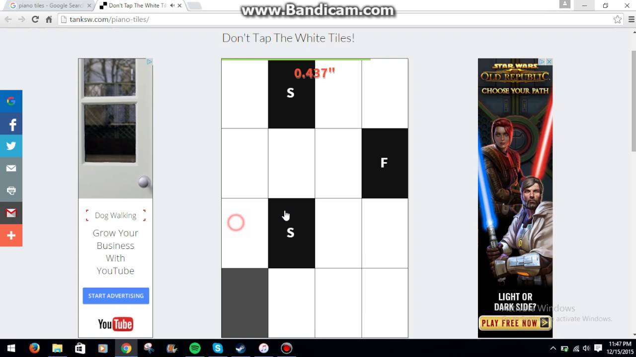 Piano Tiles - Don't Tap The White Tile - Video 7 - YouTube