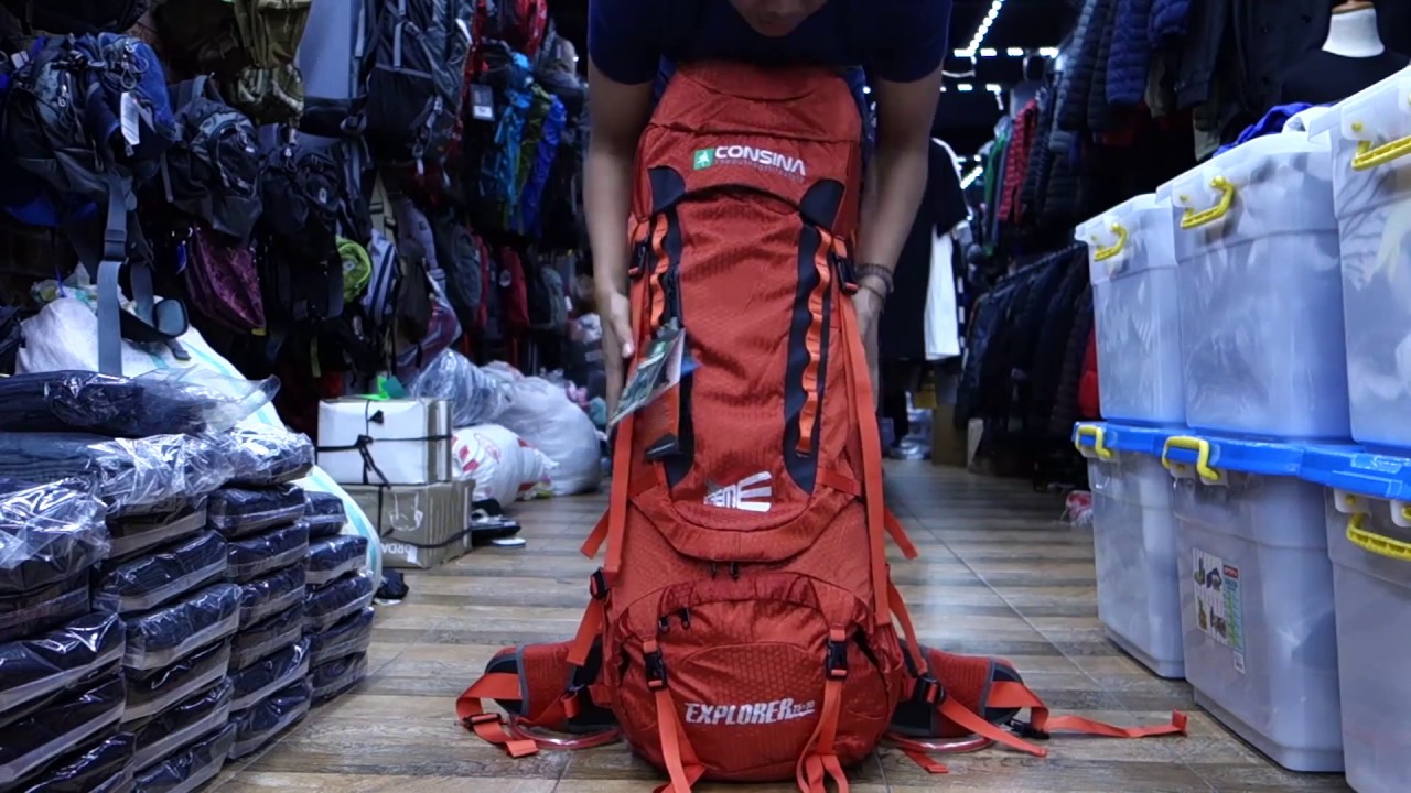Consina Explorer 75+10 Tas gunung cariel hiking backpack - YouTube