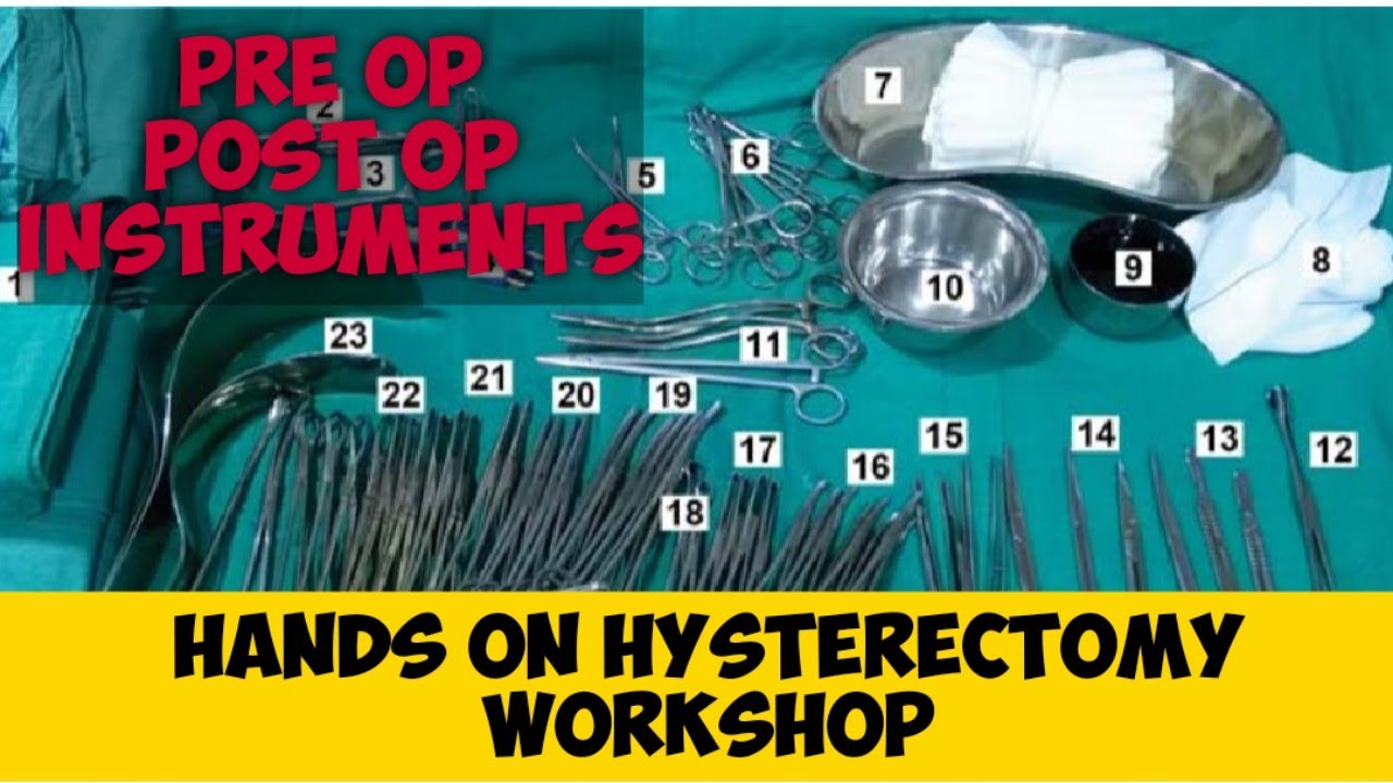 Video #2 : Pre op & Post op advises, Surgical Instruments and Peri ...