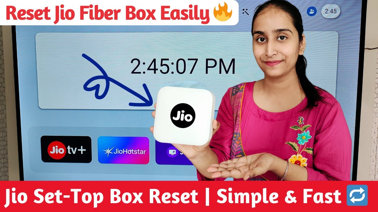How to Reset Jio Fiber Set Top Box | Factory Reset Full Guide - YouTube