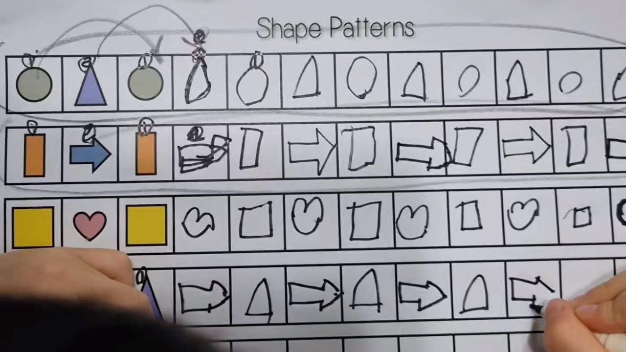 English Shapes and Patterns for kids #영어홈스쿨링#키즈영어#유아영어#아빠표영어#5세영어 - YouTube