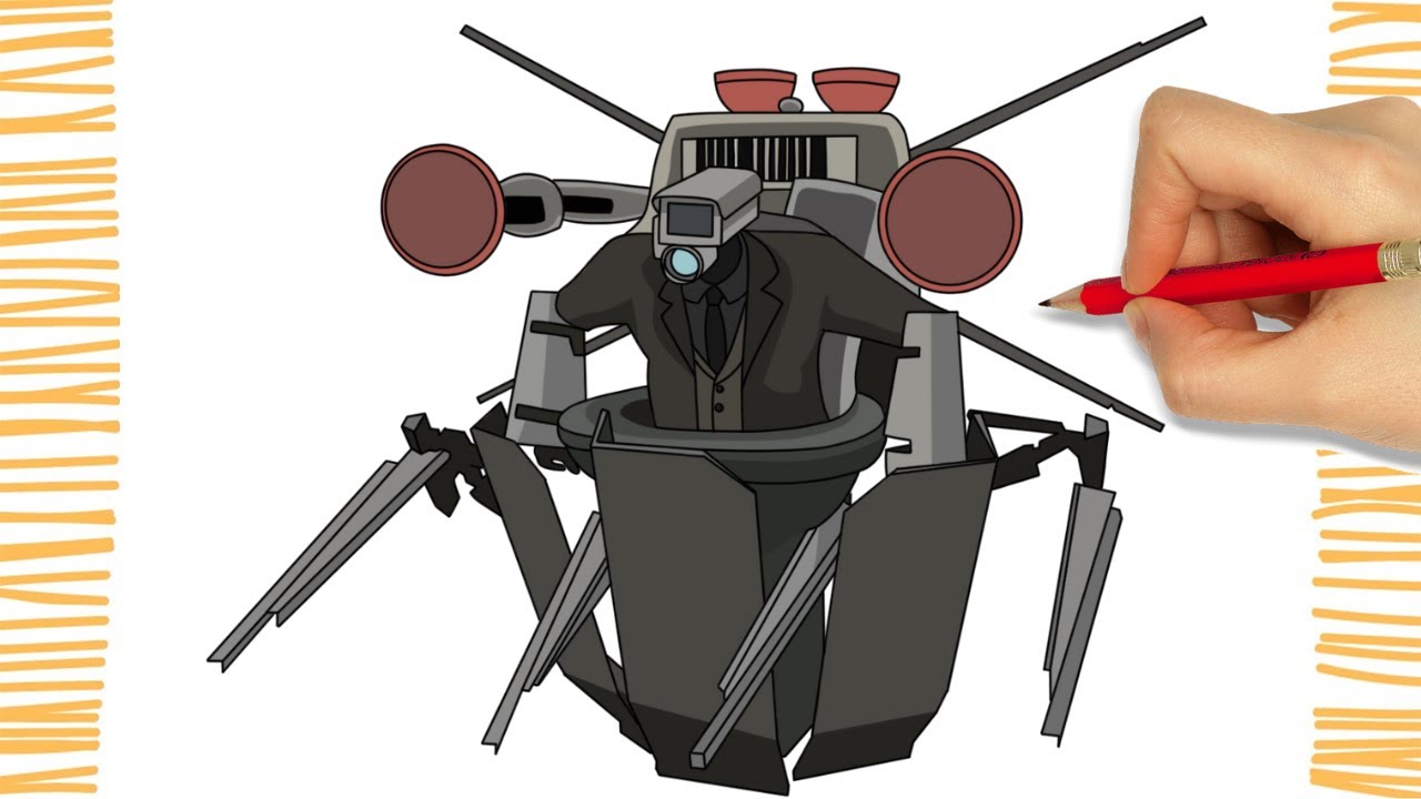 How To Draw CAMERAMAN WITH PLUNGER UPGRADE I SKIBIDI TOILET I Easy ...