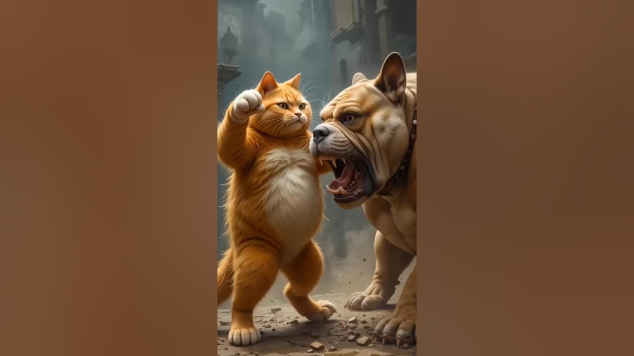 "Epic AI Battle: Cat vs. Dog Fight! 🐱⚡🐶 Who Wins?!" - YouTube