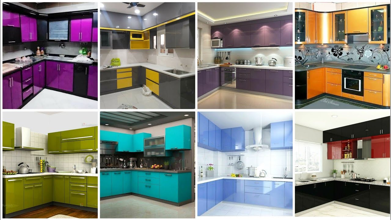 Top 100+ Modular kitchen design | Modern kitchen cabinet color ...