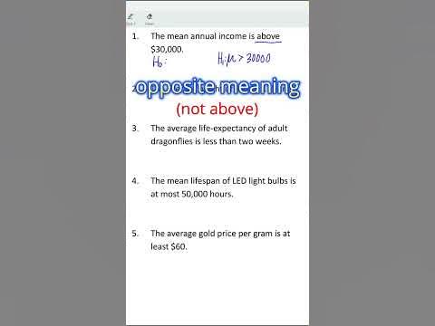How to write null and alternative hypotheses #statistics - YouTube
