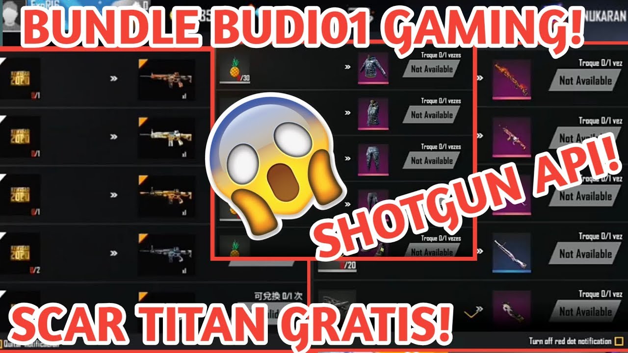 EVENT SCAR TITAN DI RILIS KEMBALI !! SHOTGUN API ,SCAR BLOOD MOON + BUNDLE BUDDI 01 GAMING ...
