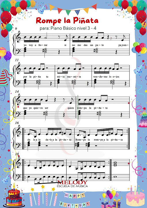 Rompe la Piñata - Piano Básico Nivel 3 y 4 - YouTube