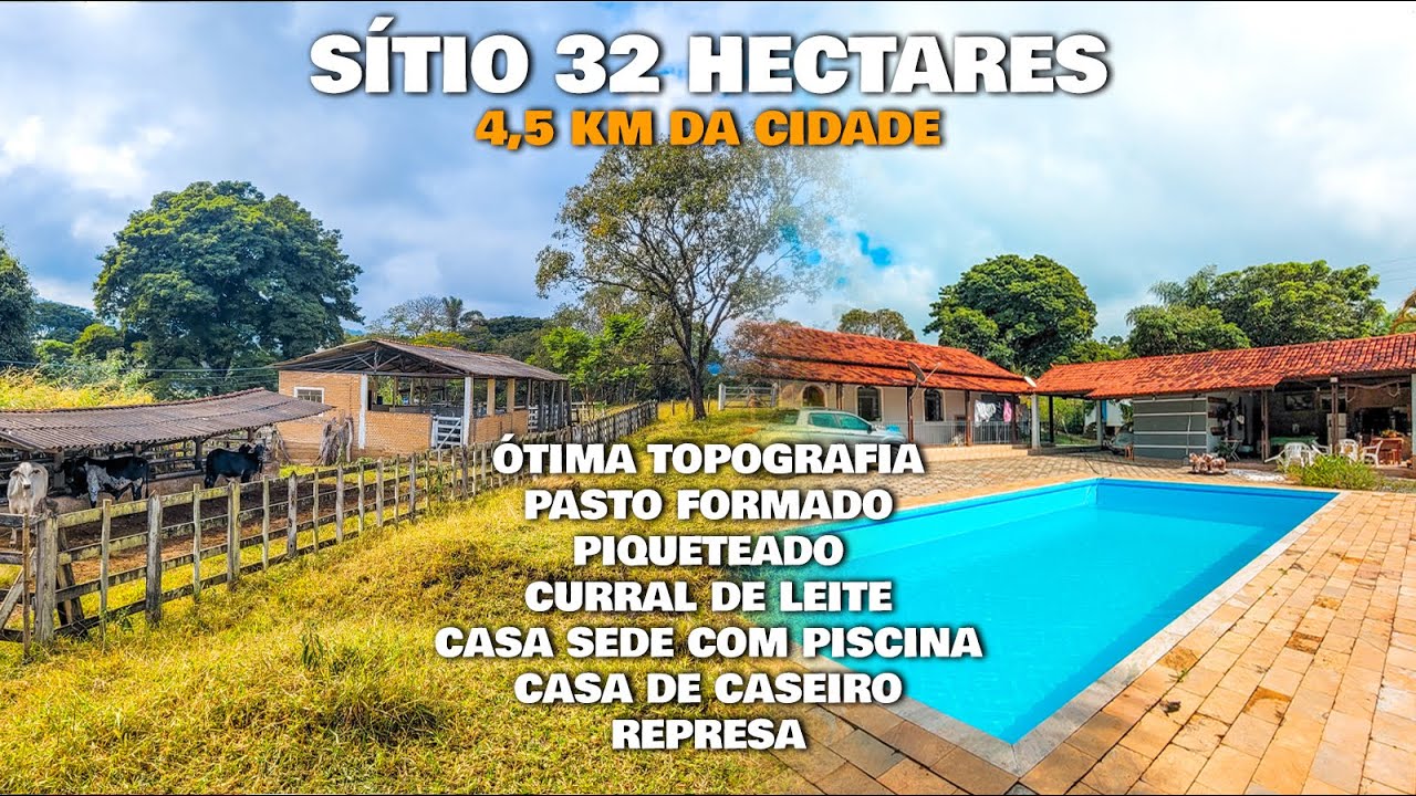 SÍTIO 32 HECTARES, COMPLETO | PARA QUEM QUER VIVER BEM E AINDA FAZER ...