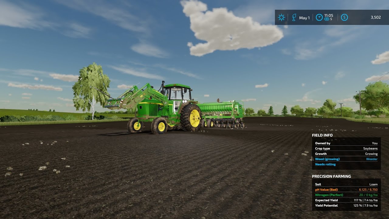 Starting bean planting and getting something new I Farm Sim 22 - YouTube