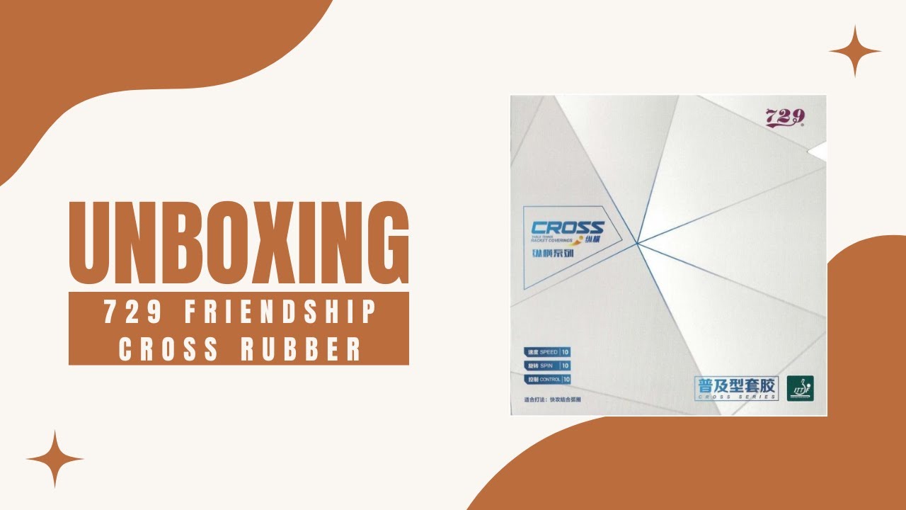 Unboxing 729 Friendship Cross Rubber (RED) | Table tennis Mail 01 - YouTube