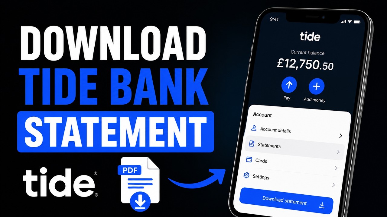 How to Download Tide Bank Statement | Tide Bank Statement PDF | Tide ...