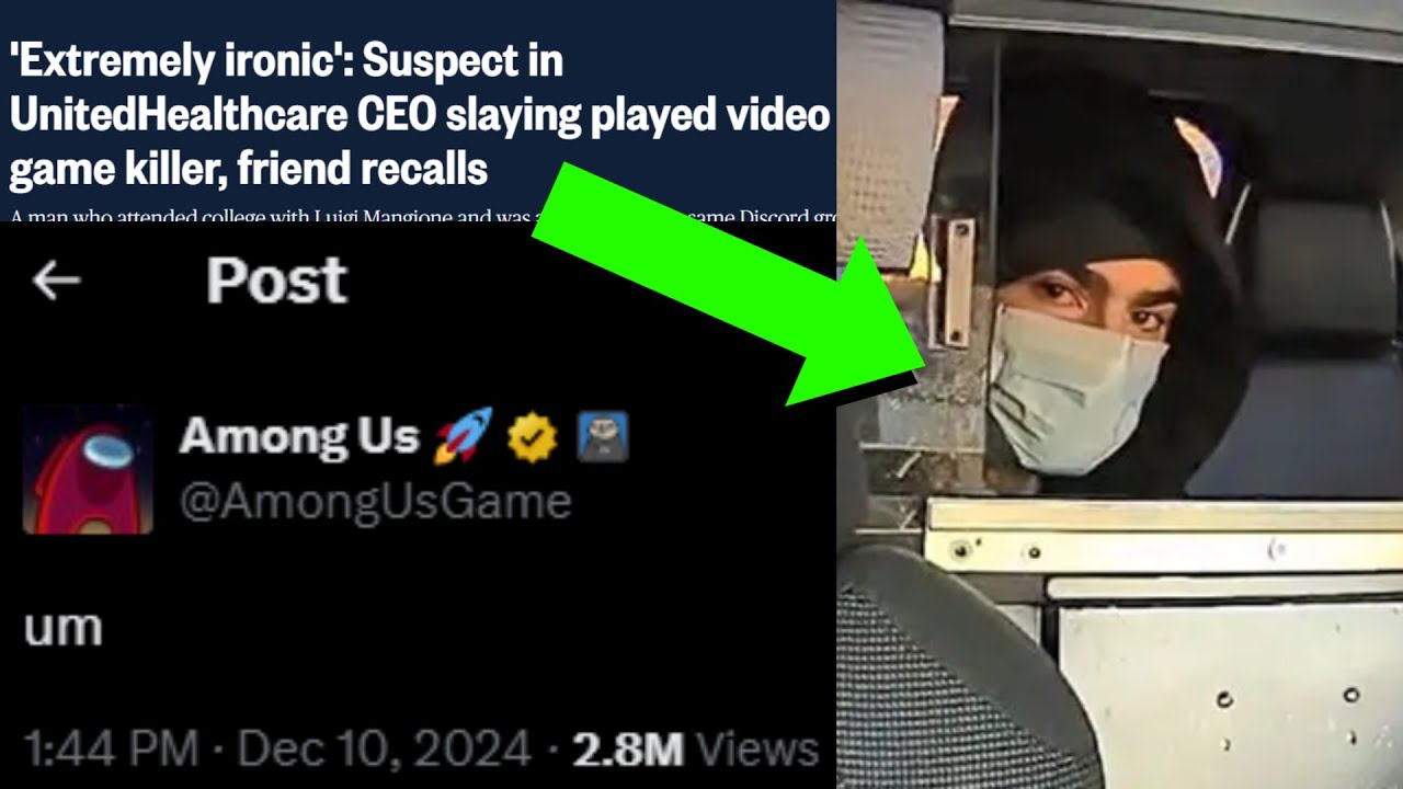 United CEO Killer Played Among Us, Dev Team Responds - Luigi Mangione ...