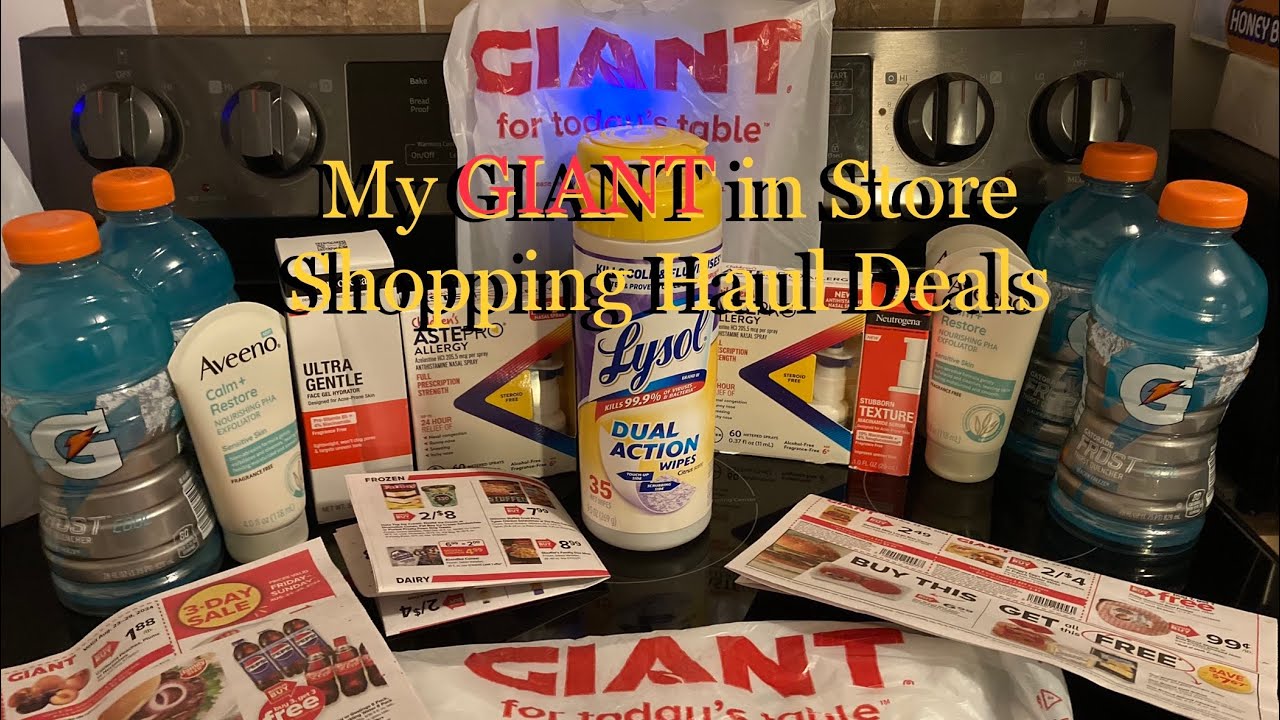 GIANT Food Store Coupon Shopping Haul Deals | Rebates & Clearance Finds ...