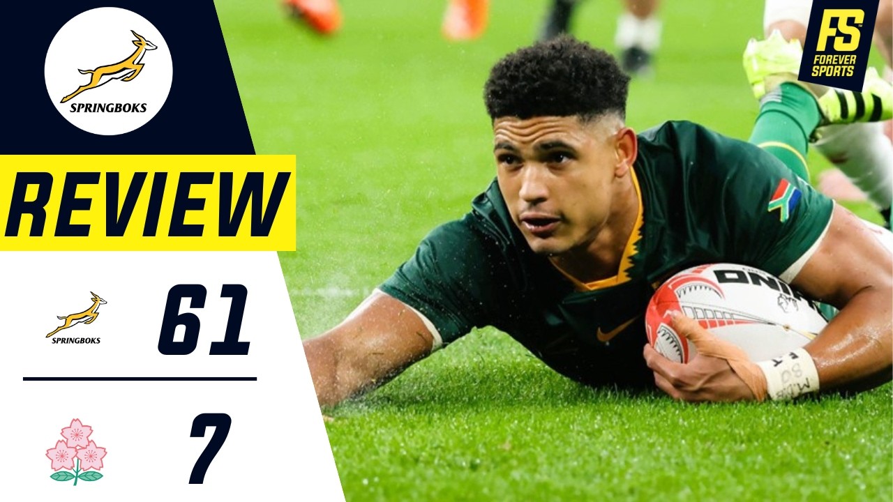 SRINGBOKS WIN 61-7 vs Japan | Springboks Review vs Japan - YouTube
