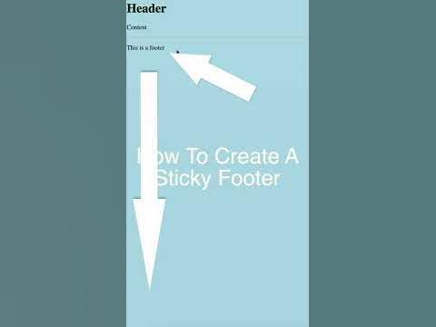 CSS Tricks #1 - Sticky Footer (min-height 100vh) #Shorts - YouTube