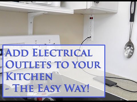 Add Electrical Outlets to your Kitchen - The Easy Way! - YouTube