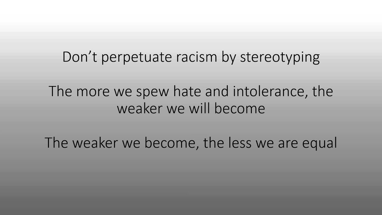PSA: Racism in America - Stereotypes and Inequality - YouTube