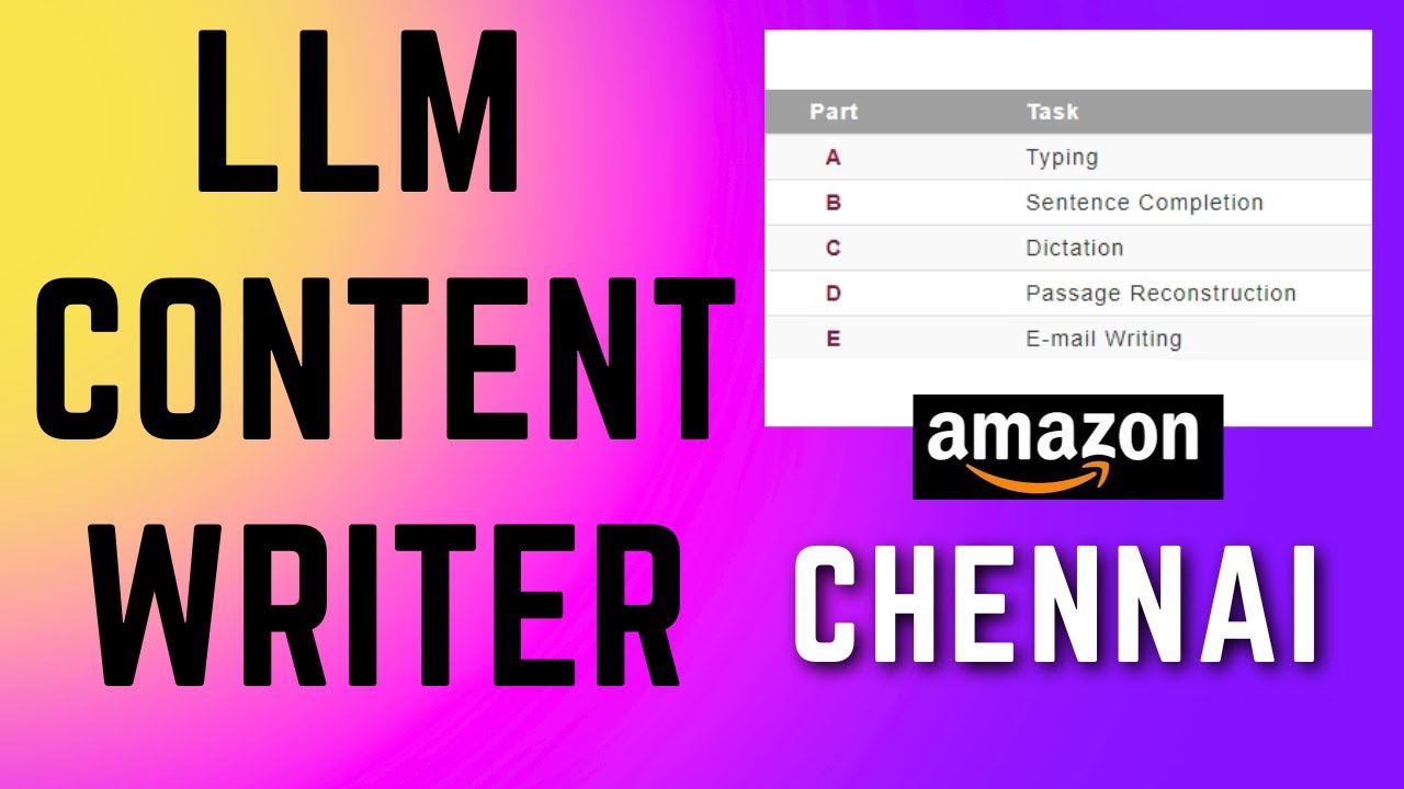 LLM Content Writer Amazon Interview Questions And Answers Chennai llm-content-writer-amazon-interview-questions-and-answers-chennai