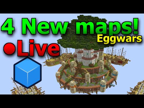 【Live Streaming】EggWars All New Maps! エッグウォーズ 参加型配信 CubeCraft # ...