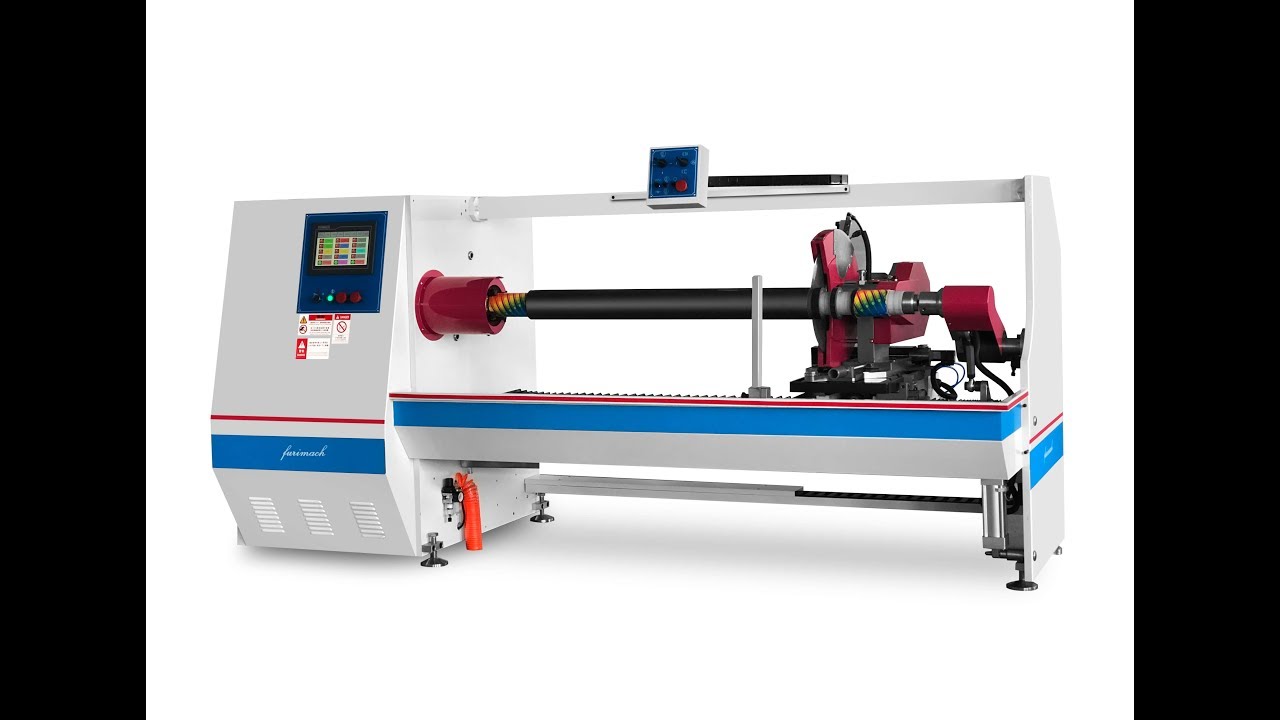 FR-1600A Auto Tape Roll Slitting Machine Testing Singapore - YouTube