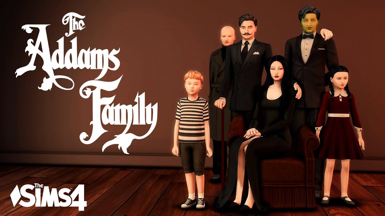 The Addams Family Character Speed Build - CC - The Sims 4 - YouTube