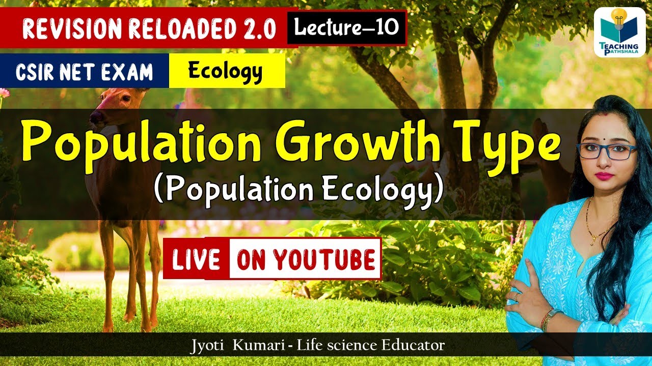 Population Growth Type-Population Ecology | CSIR NET 2024 | Lecture 10 ...