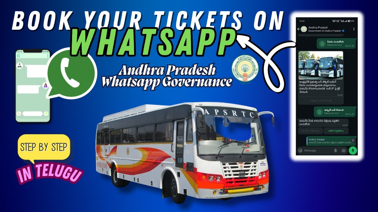 How to Book APSRTC Bus Tickets on WhatsApp | New Andhra Pradesh ...