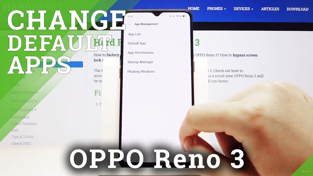 How to Customize Default Apps in OPPO Reno 3 – Change Default App ...
