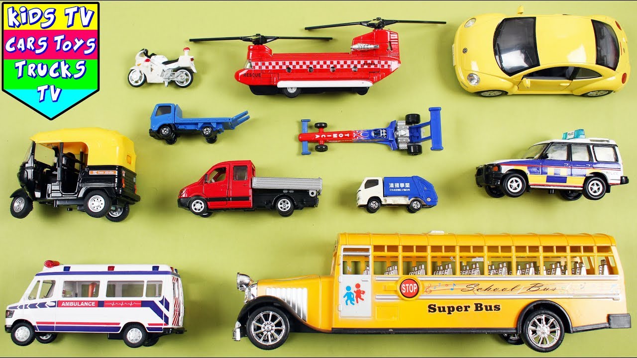 Learn Street Vehicles For Children | Educational Video With Toys - YouTube