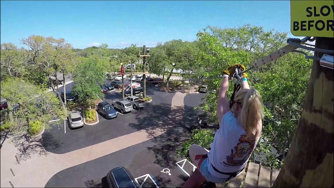 Zip Lining the Sepik Course- Crocodile Crossing @Alligator Farm - YouTube