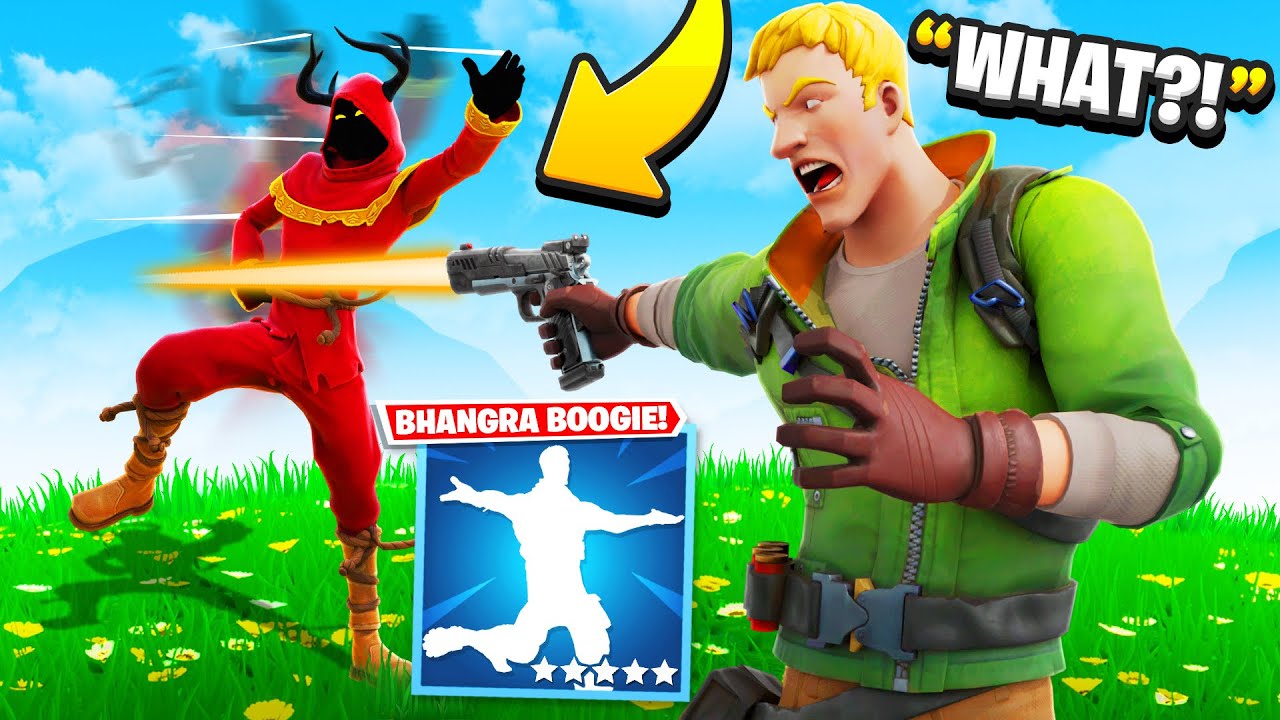I Trolled Him With NEW “Bhangra Boogie” Emote.. (Fortnite) - YouTube