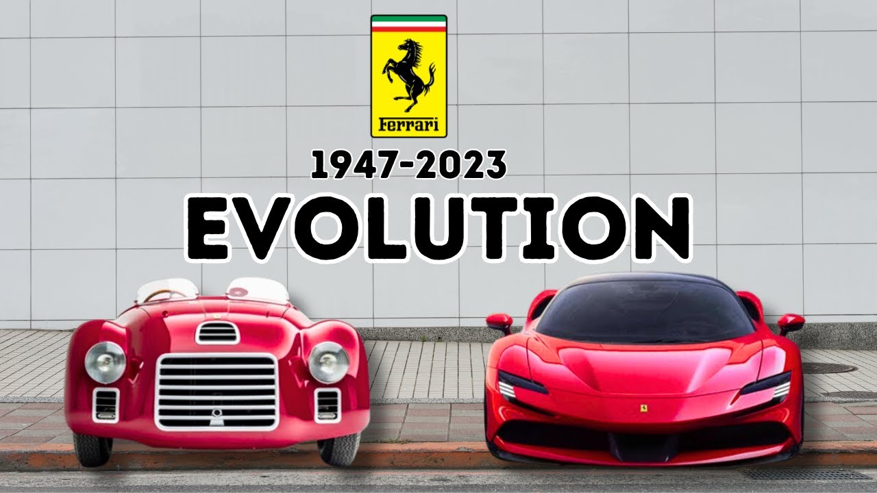 The Evolution of Ferrari (1947-2023) #evolution #carsevolution #ferrari ...