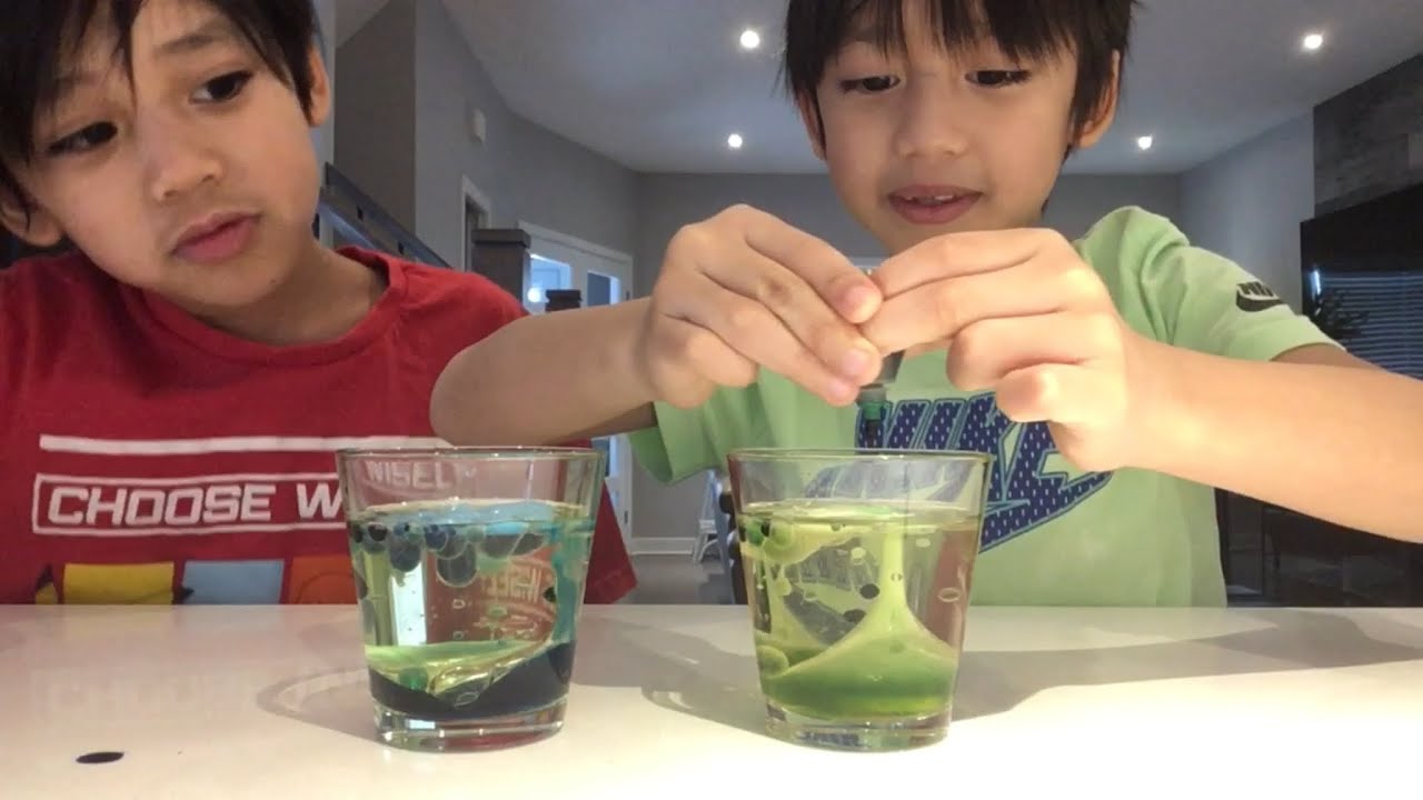 Science experiments at home with kids - YouTube