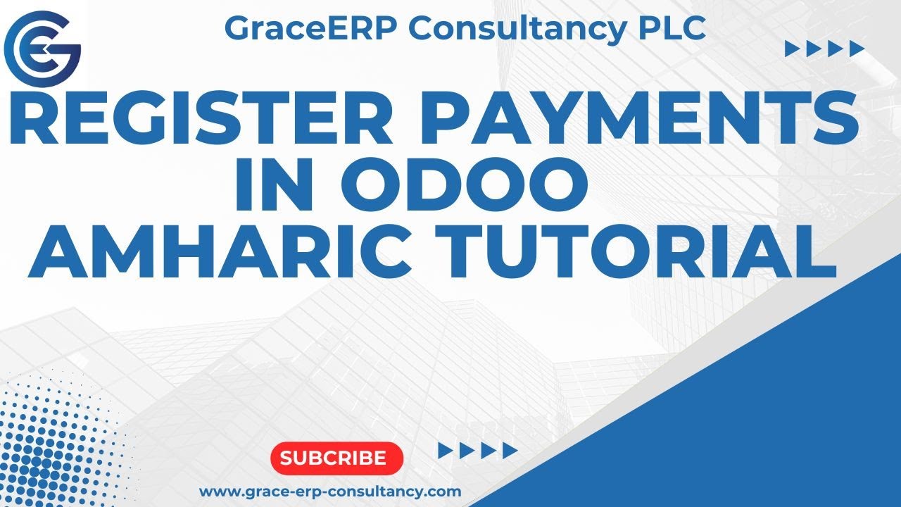 Register Payments in odoo 16 Accounting module | Amharic Tutorial - YouTube