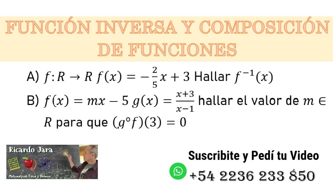 Funciones Inversa y Composición - YouTube