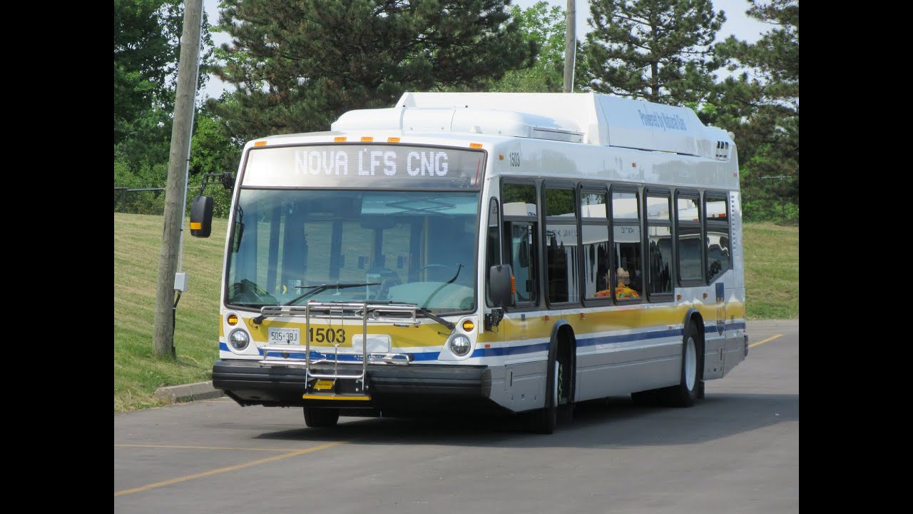 Hamilton Street Railway: 2015 NovaBus LFS Gen-4 CNG 1503 - YouTube