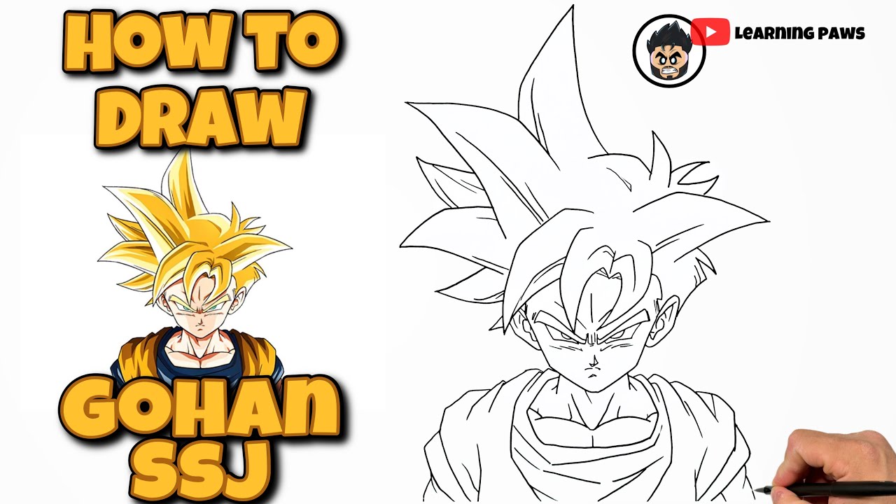 How To Draw Gohan SSJ | DBZ | Step By Step #drawing #animedrawing #dbz ...