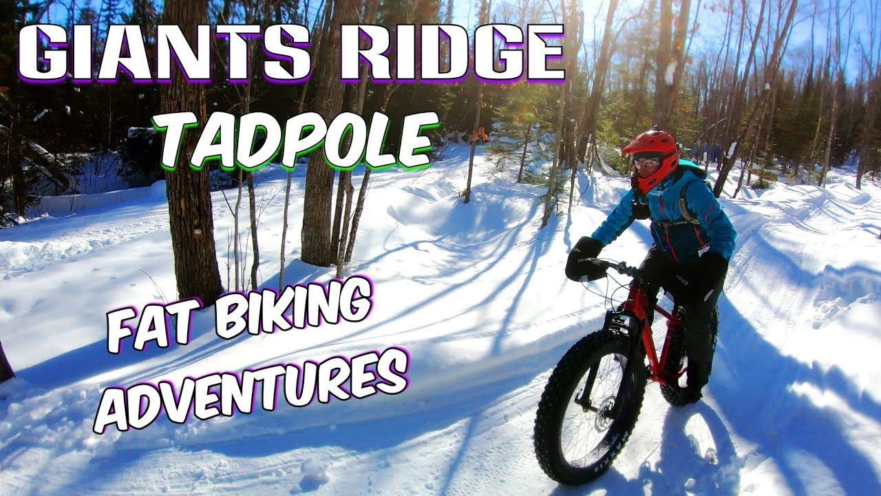 DOWNHILL FAT BIKING at Giants Ridge! TADPOLE in the Snow - YouTube