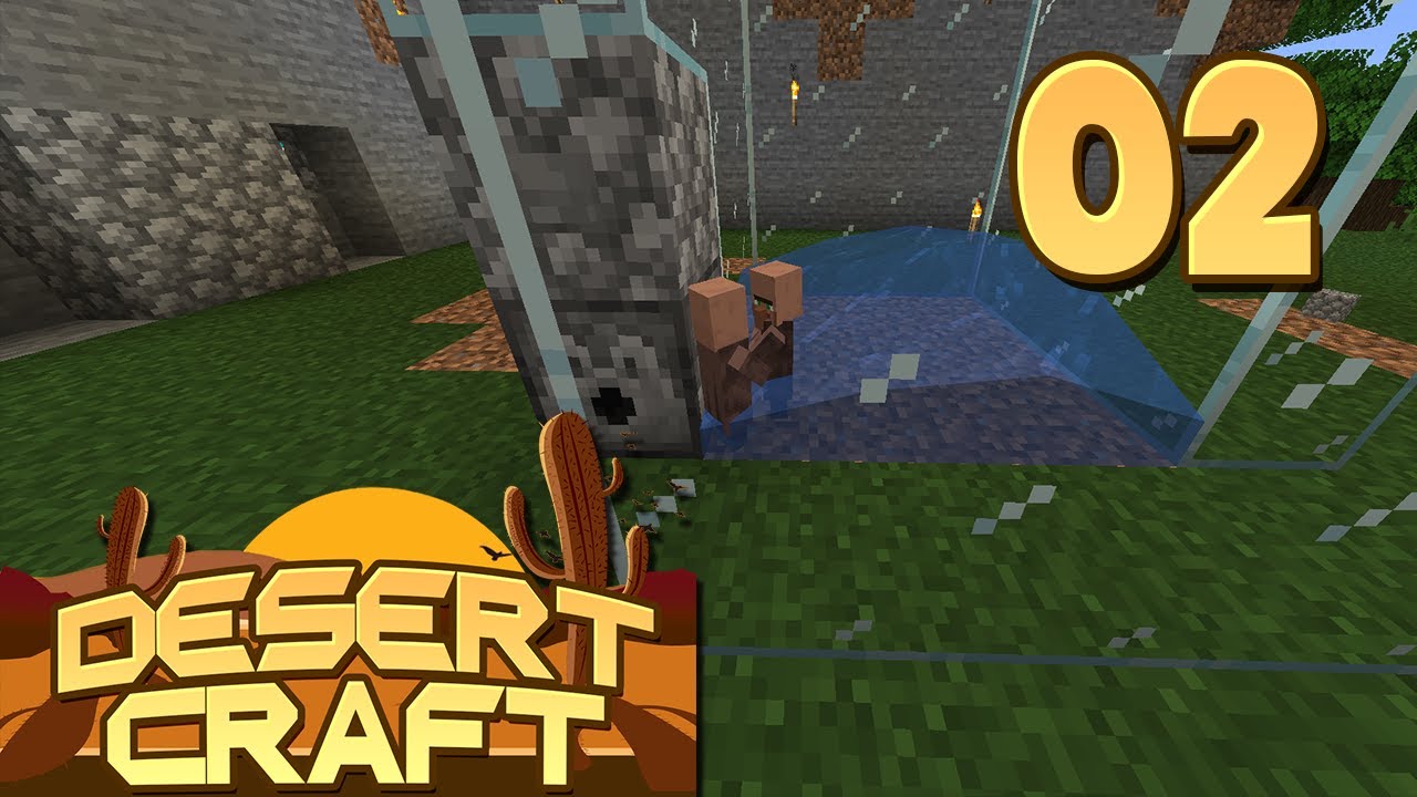 Aldeanos y su excelente programación - DesertCraft Ep.2 - YouTube